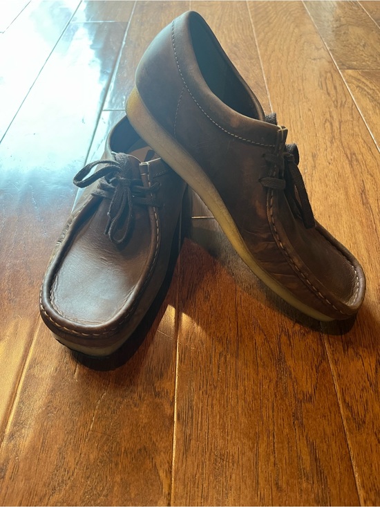 Clarks | Shoes | Clarks Mens Brown Leather Chukka Moccasin Boots | Poshmark